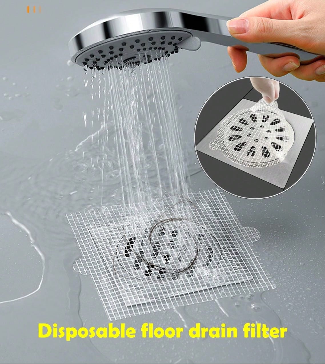 Bathroom Kitchen Disposable Floor Drain Stickers Bathroom Floor Drain ...