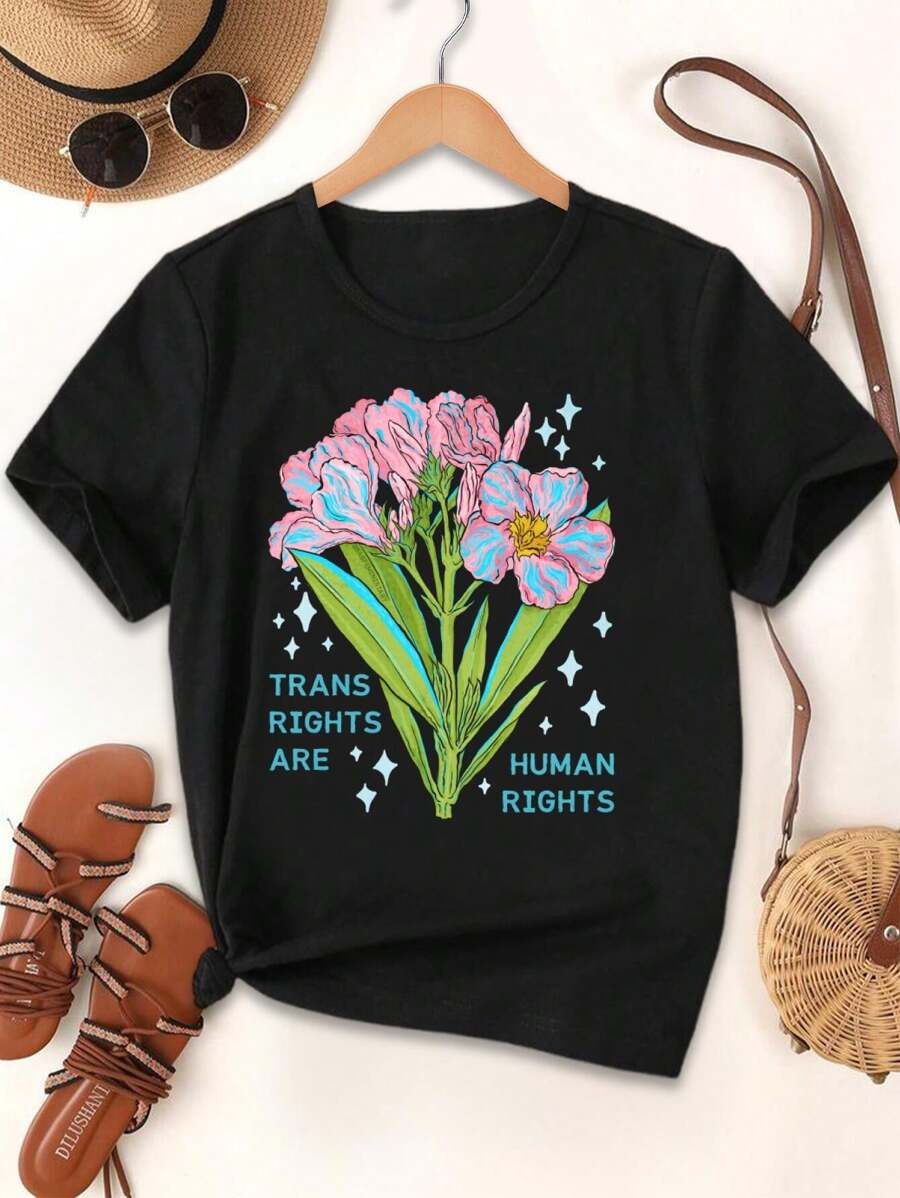 Women's Trans Rights Are Human Rights T-Shirt LGBTQ+ Pride Transgender ...