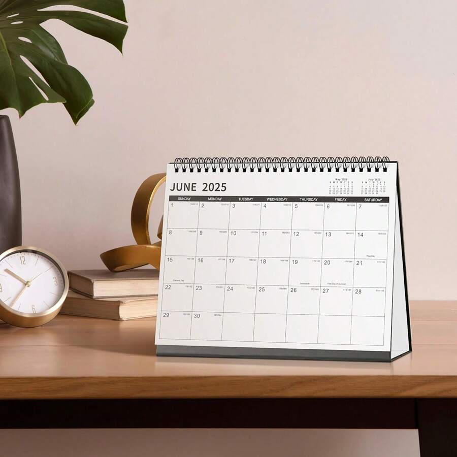 2025 Desk Calendar - 12 Months Desktop Calendar 2025, January - December 2025, 10'' X 8.3 ...