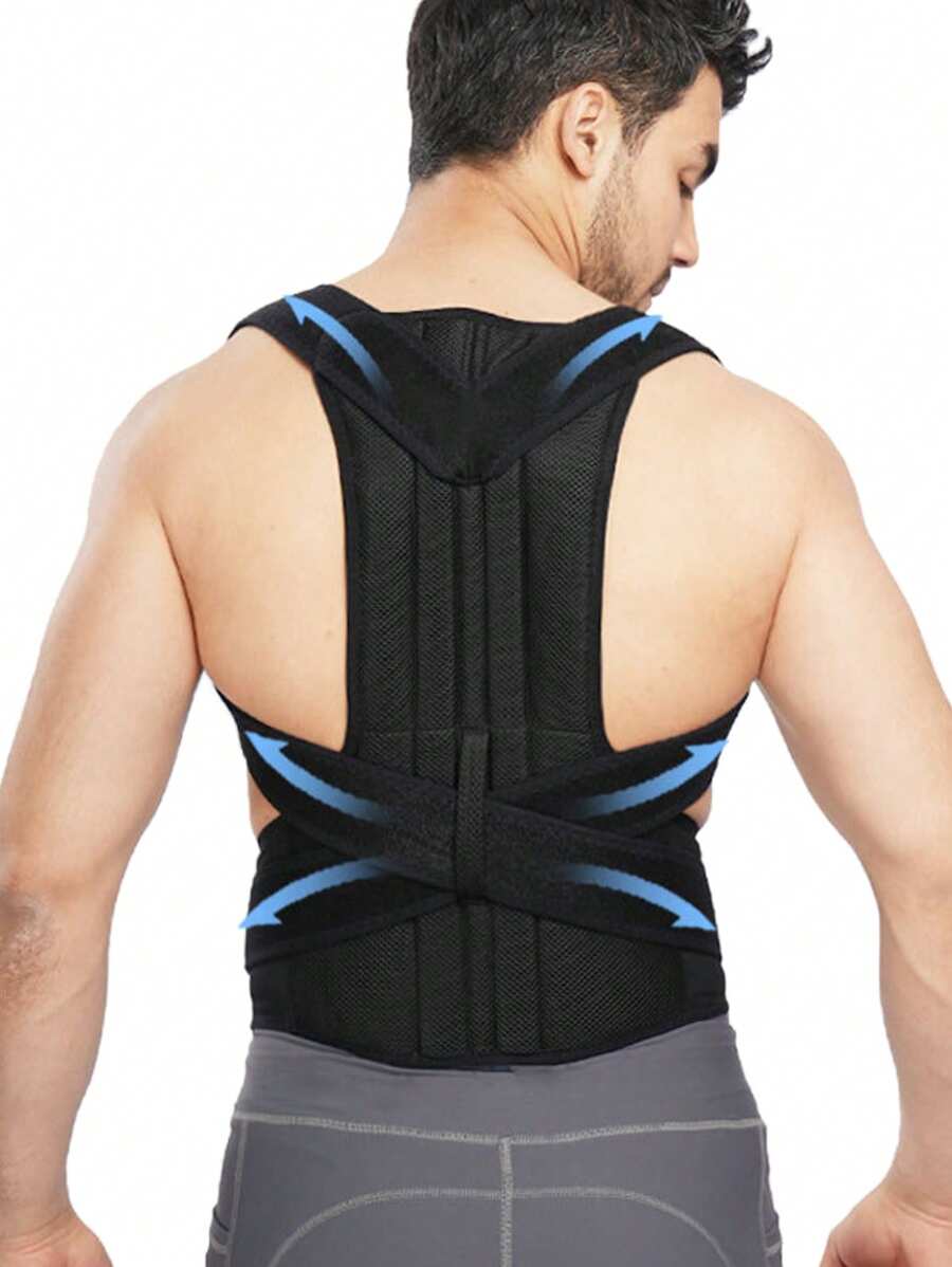 1pc,Adjustable Back Posture Corrector With Breathable Shoulder And ...