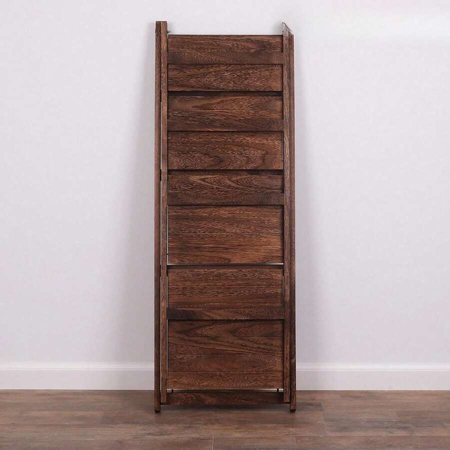 Ladder Shelf - Wooden Ladder Bookshelf - Leaning Bookshelf - Rustic ...