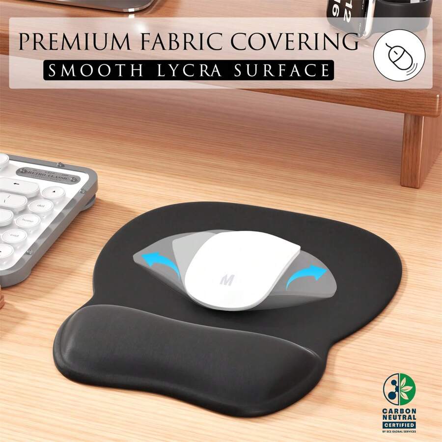 1pc Ergonomic Mouse Pad, Comfortable Mouse Pad With Gel Wrist Pad ...