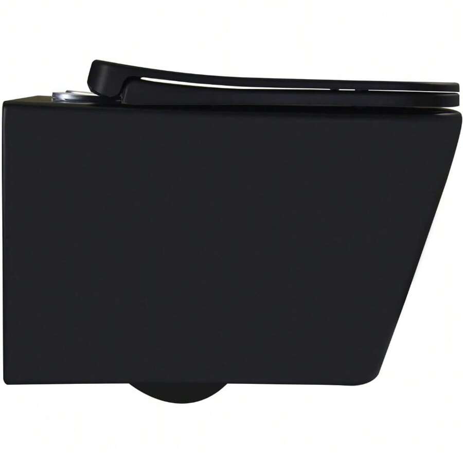 WinZo WZ5923B Rectangular Wall Hung Toilet Bowl Wall Mounted Bowl With ...