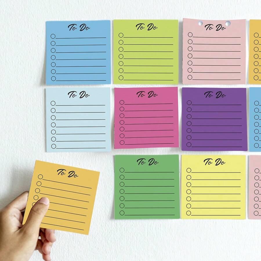 To-Do List Post It Notes 3x3 Cute And Aesthetic Sticky Notes Planner ...