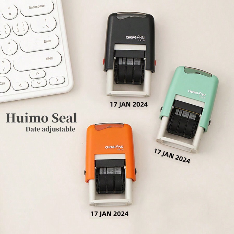 Rotary Date Stamp, Adjustable Stamp, Auto Ink, Adjustable Digital ...