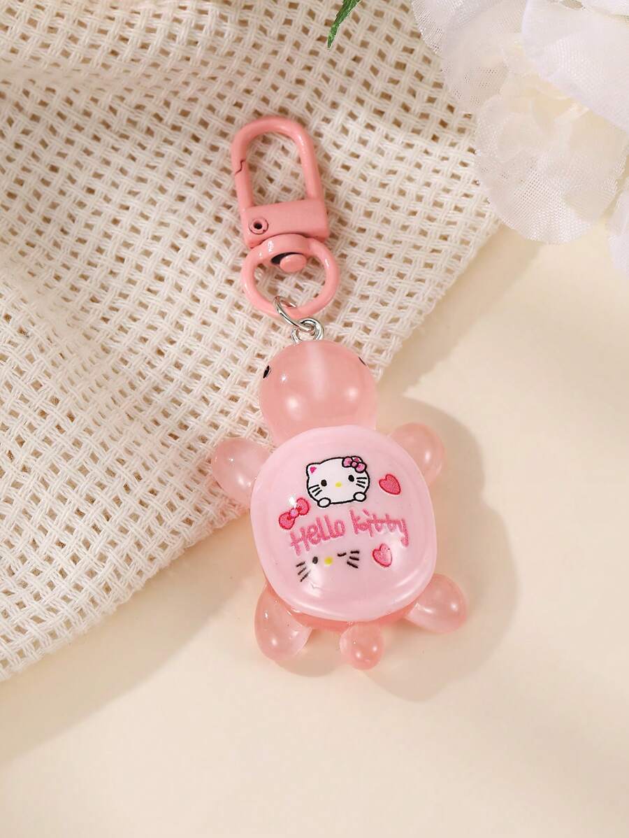 Sanrio 1pc Sanrio Luminous 3D Turtle Cartoon Keychain, Creative Charm ...
