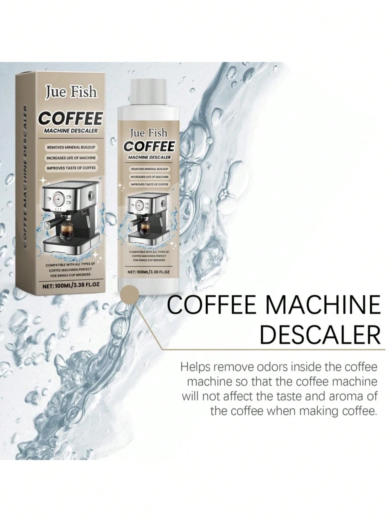 Coffee Machine Descaling Solution - Coffee Machine Cleaner For Removing ...