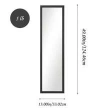 Full-Length Black Rectangular Mirror - 13" X 49" - Perfect For Bedrooms ...