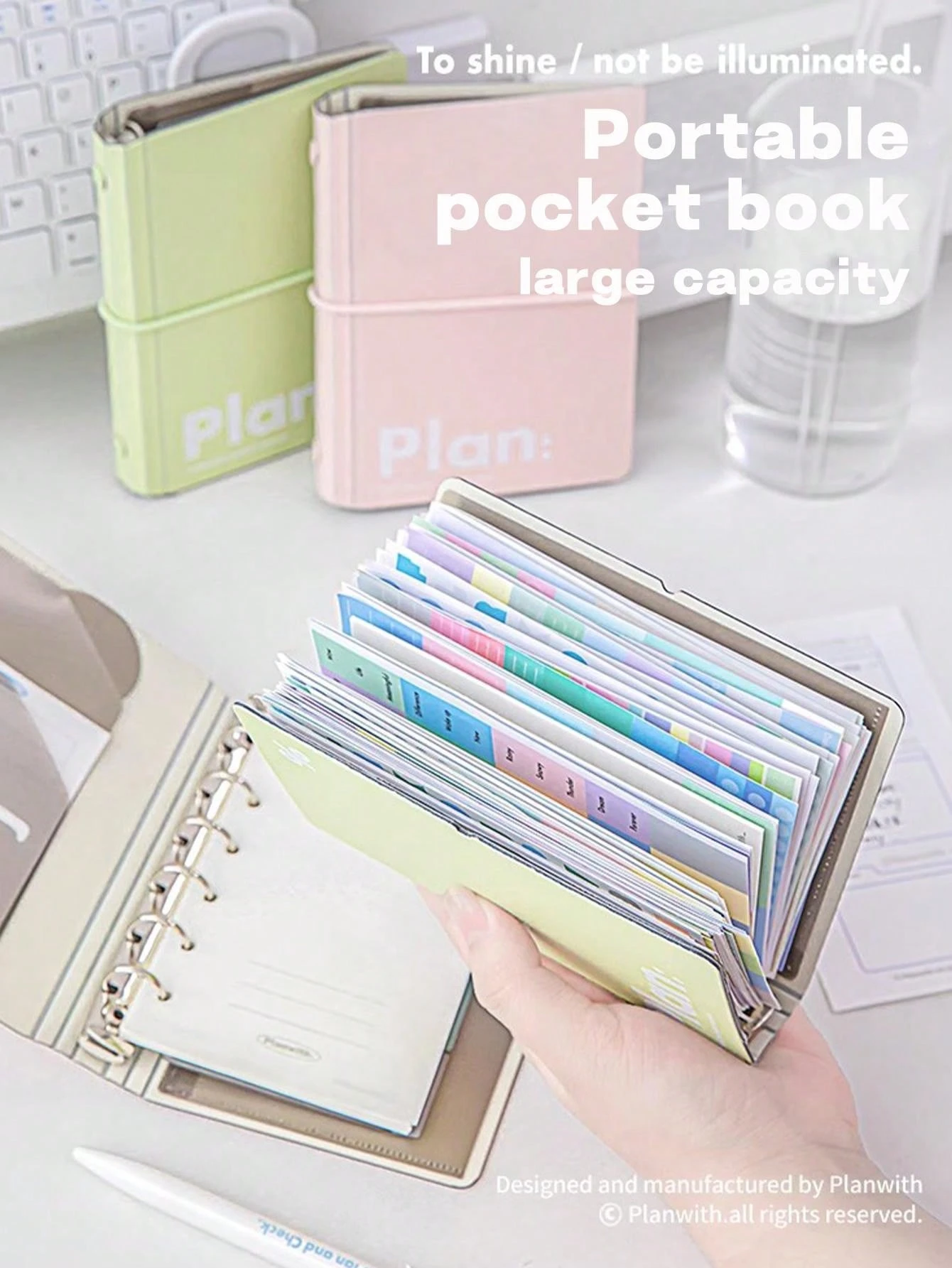 Planwith Pocket Loose Leaf Notebook Removable A7 Portable Memory Mini ...