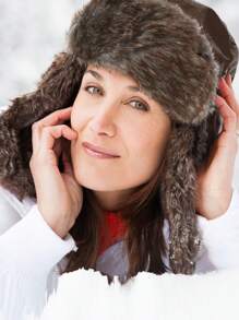 Waterproof Winter Trappers Faux Fur Earflap Hunting Hat Ushanka Russian ...