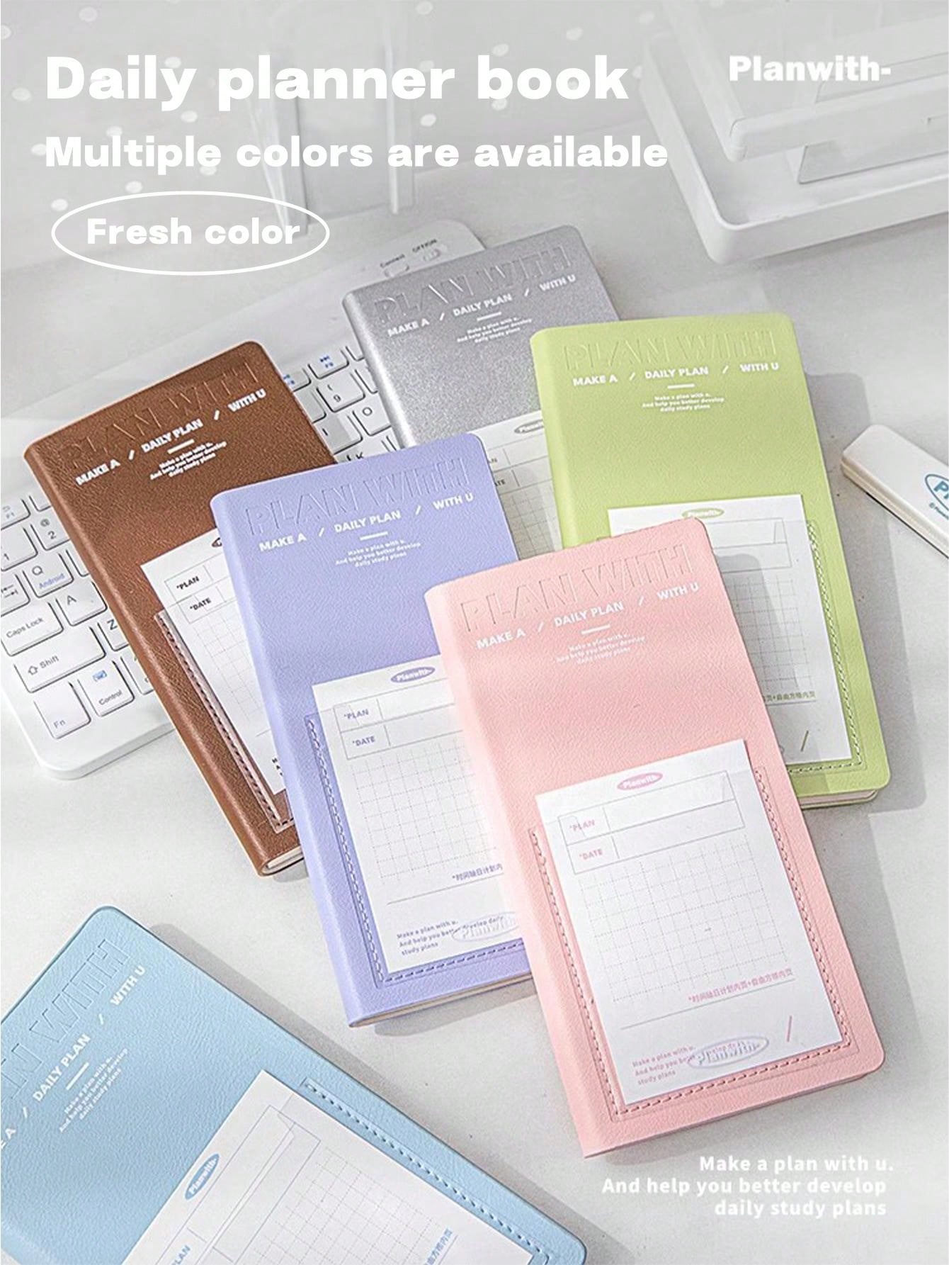 Planwith Daily Planner, 2025 Schedule Book, Portable Notebook, To-Do ...