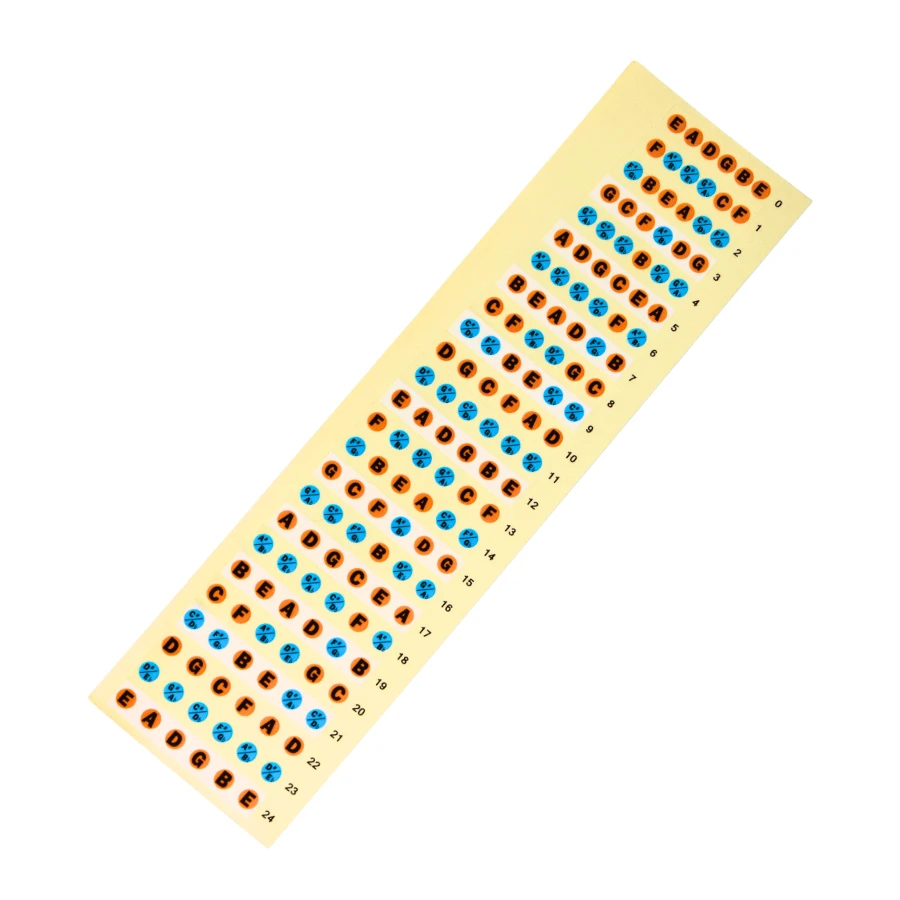Guitar Fingerboard Notes Map Sticker Markers, Suitable For Non-Acoustic ... Guitar Fingerboard Notes Map Sticker Markers, Suitable For Non-Acoustic ...