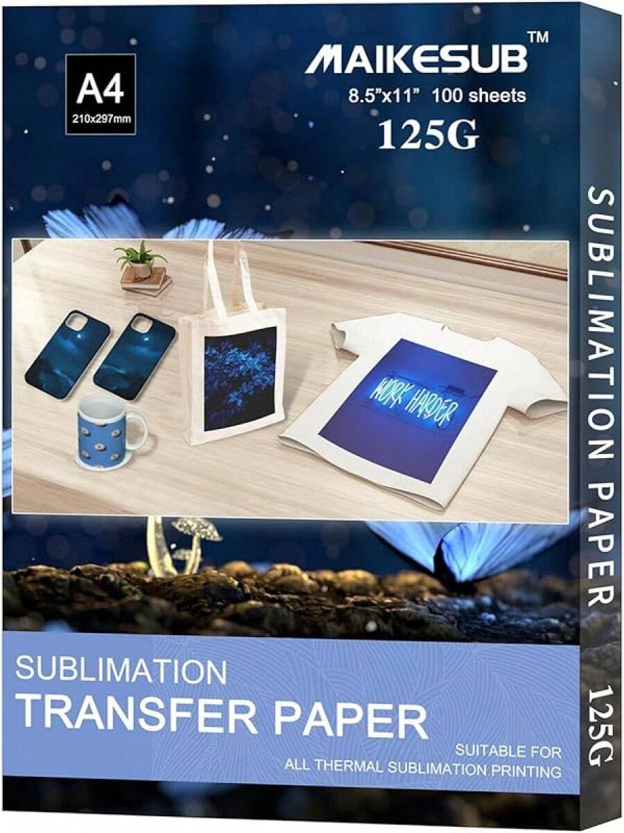 Sublimation Paper 8.5x11 Inch 100 Sheets Only Compatible With Sublimation Printer And ...