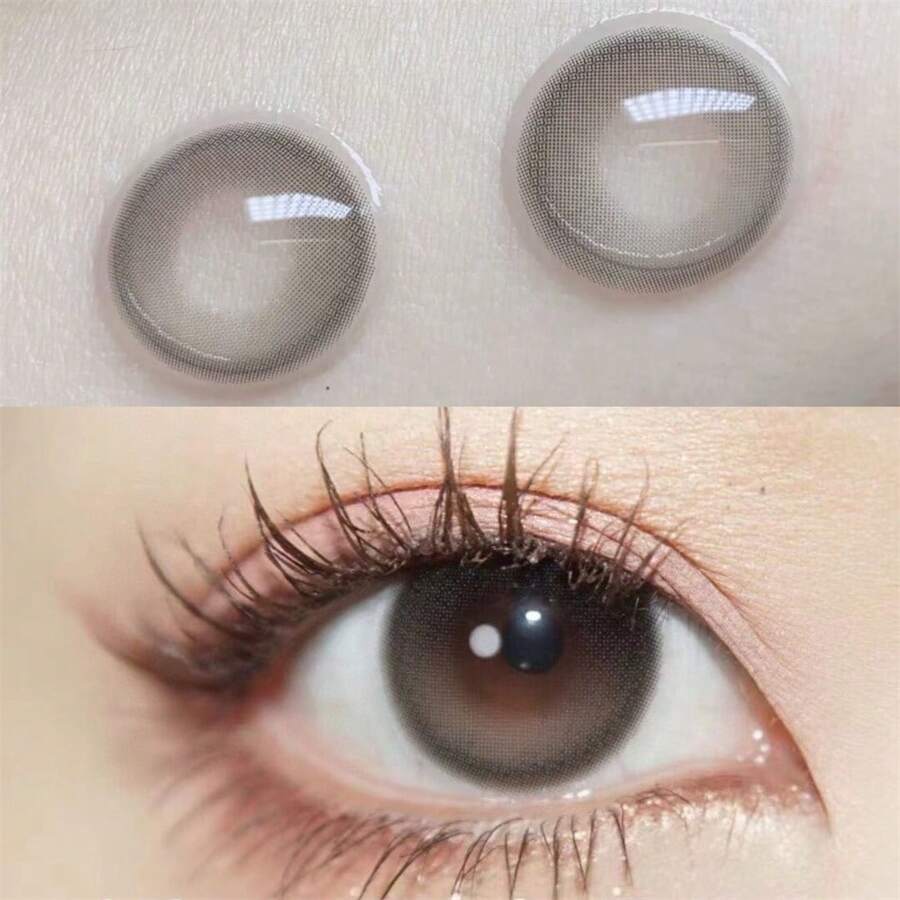 Onion Pink Big Beauty Pupil Cosmic Contact Lens Small Diameter Myopia ...