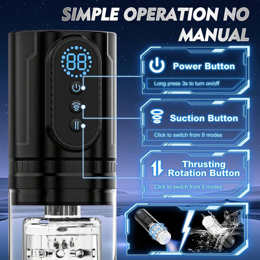 Automatic Penis Masturbation Cup Male Balanopsis Root Bath Spa ...