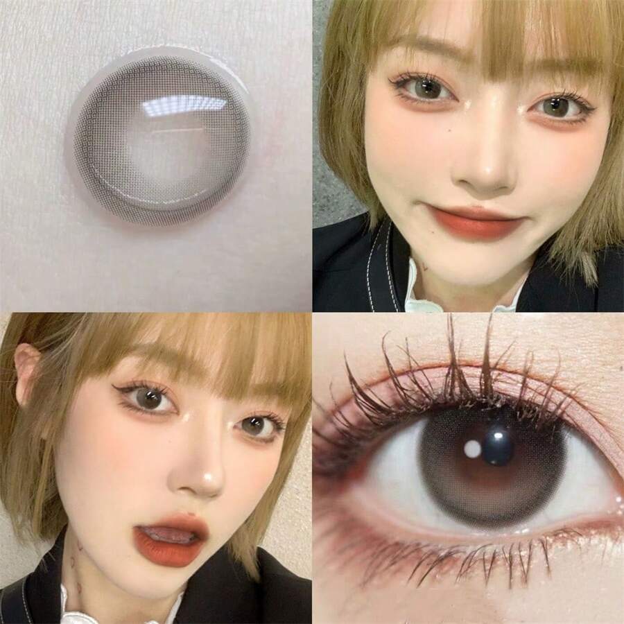 Onion Pink Big Beauty Pupil Cosmic Contact Lens Small Diameter Myopia ...