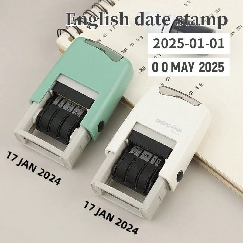 Rotary Date Stamp, Adjustable Stamp, Auto Ink, Adjustable Digital ...