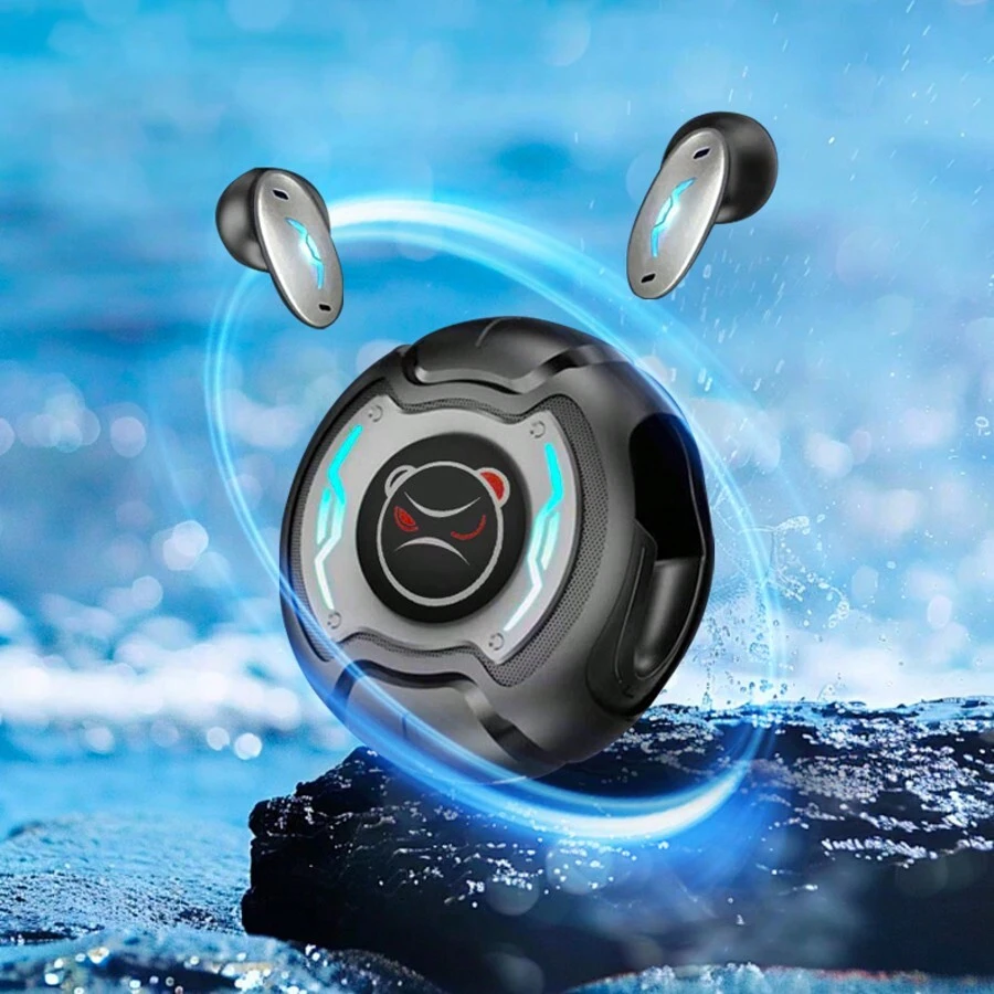 Finger Spinner Bluetooth Earphones, BT5.4 Semi-In-Ear Noise Cancelling ...