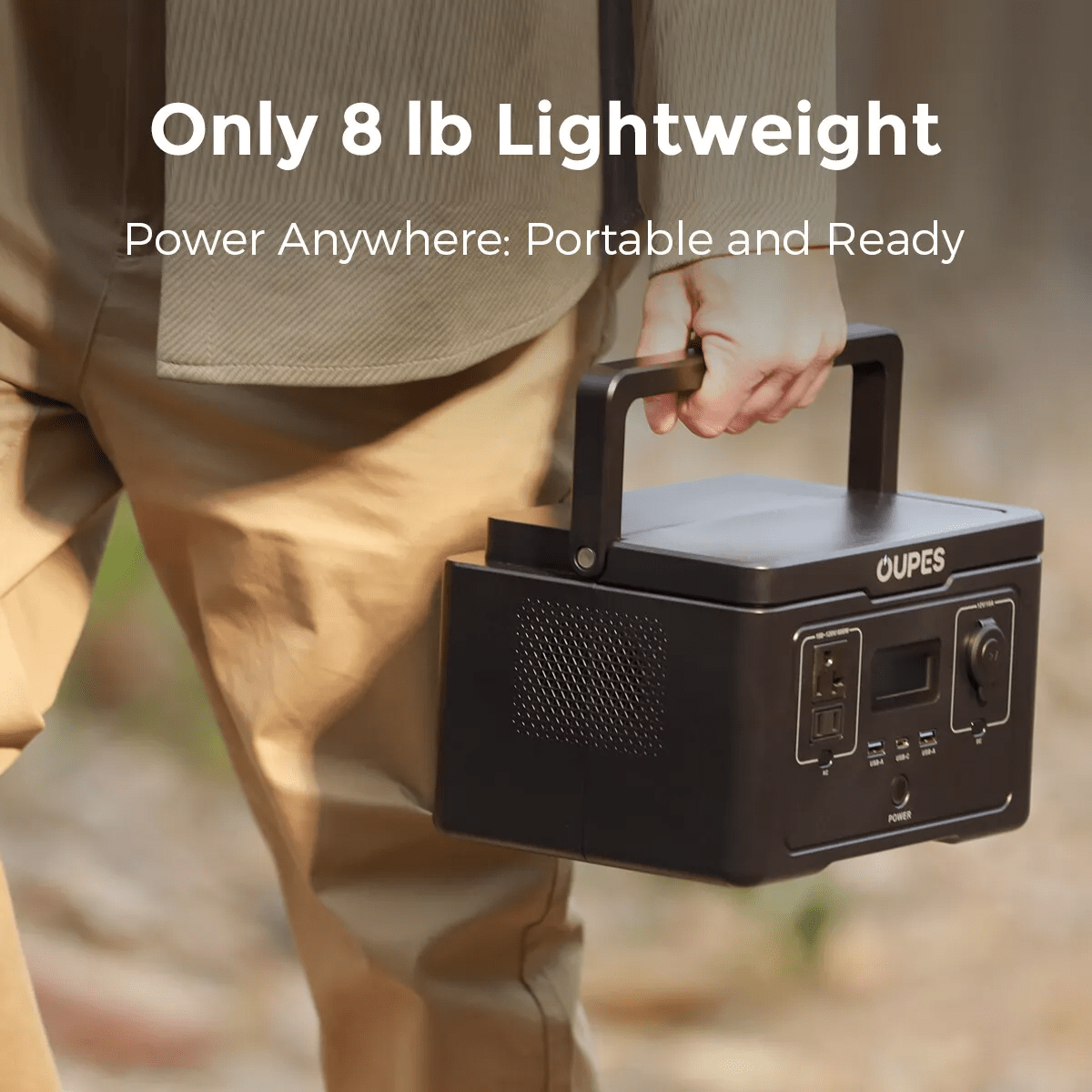 OUPES OUPES Exodus 600 Portable Power Station 600W, 256Wh Solar Powered ...