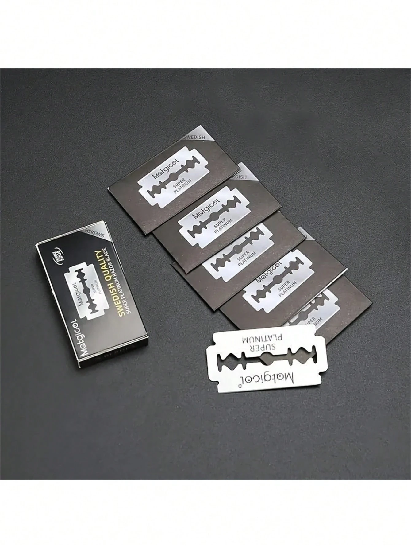 100pcs Double Edge Stainless Steel Razor Blades, Suitable For Double ...