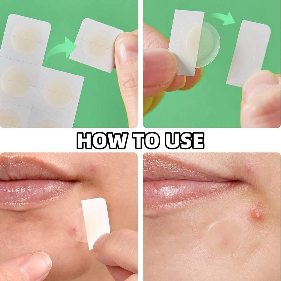 120 Pieces Microneedle Acne Patch Mild Non-Irritating Hydrocolloid Acne ...