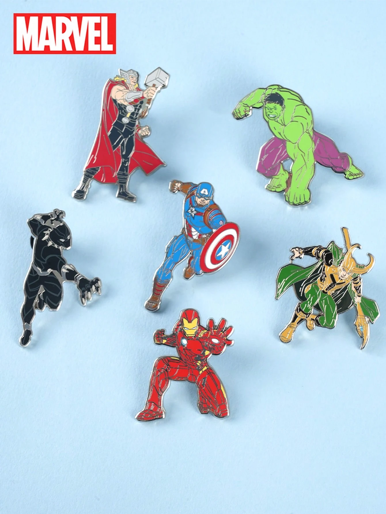 Marvel 1 PIEZA Pines de metal con licencia oficial de Marvel Avengers ...