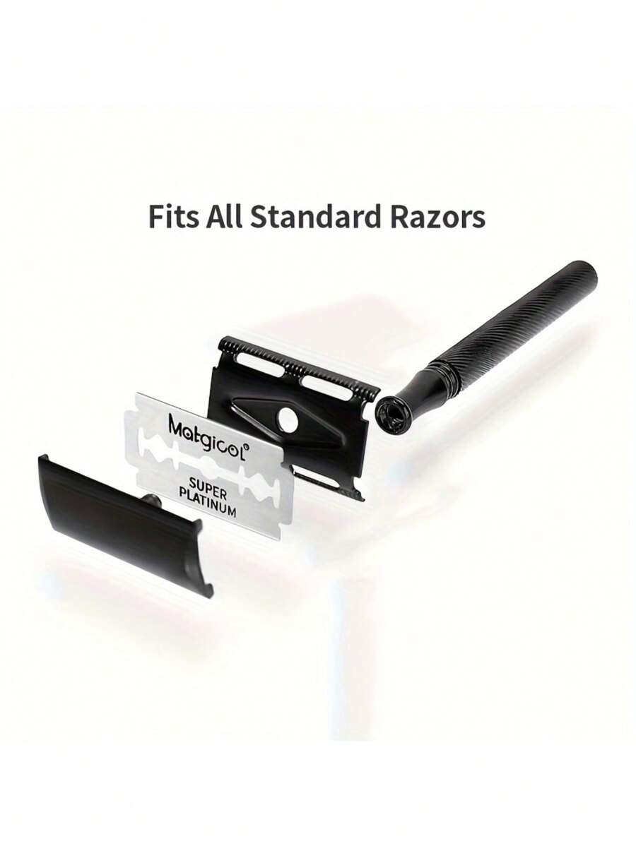 100pcs Double Edge Stainless Steel Razor Blades, Suitable For Double ...