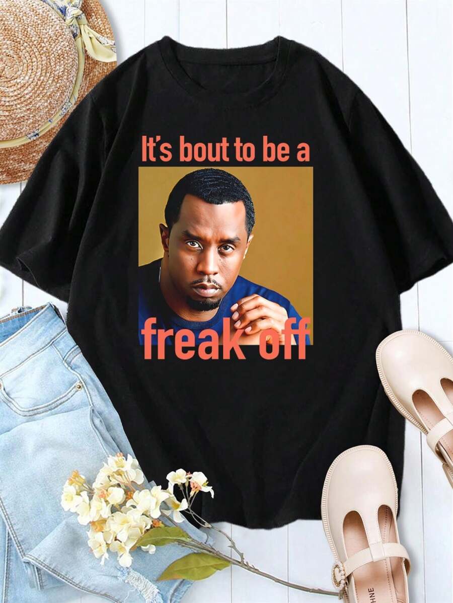 Puff Daddy Freak Off Ladies T-Shirt Trending Graphic Tee Hip Hop ...
