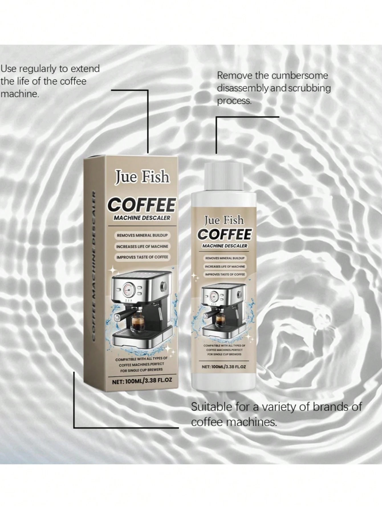 Coffee Machine Descaling Solution - Coffee Machine Cleaner For Removing ...