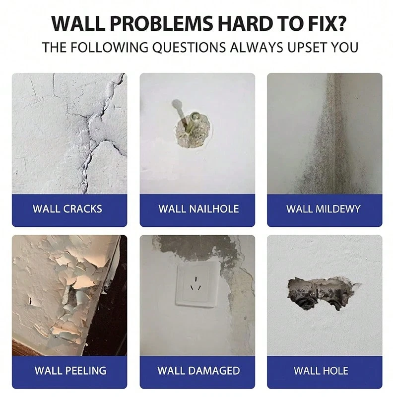Wall Filler Paste (With Scraper Tool), Wall Filler Paste, Waterproof ...