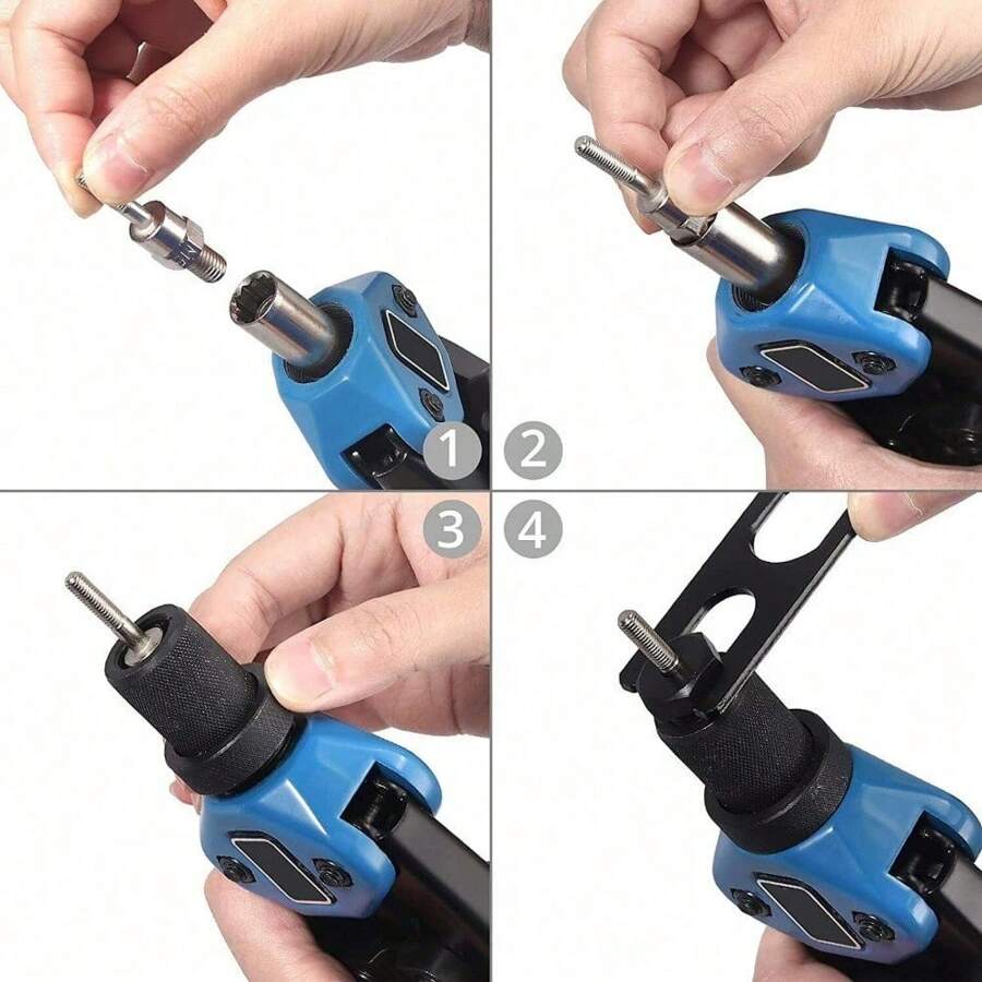 Hand Rivet Nut Tool, 13" Long Handles Hand Riveter Rivnut Tool Kit With ...