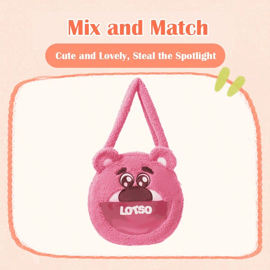 Disney Fluffy Season Series - Lotso Single Shoulder Large Headache Bag ...