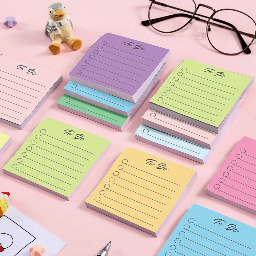 To-Do List Post It Notes 3x3 Cute And Aesthetic Sticky Notes Planner ...
