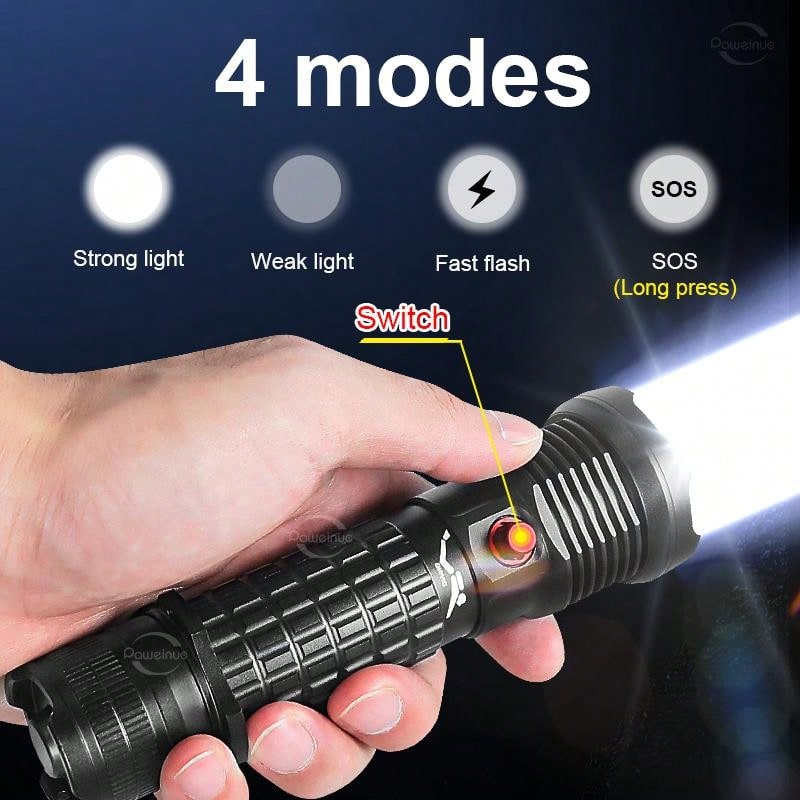 Newest Led Diving Flashlights Super Birght Underwater Lighting 100M ...