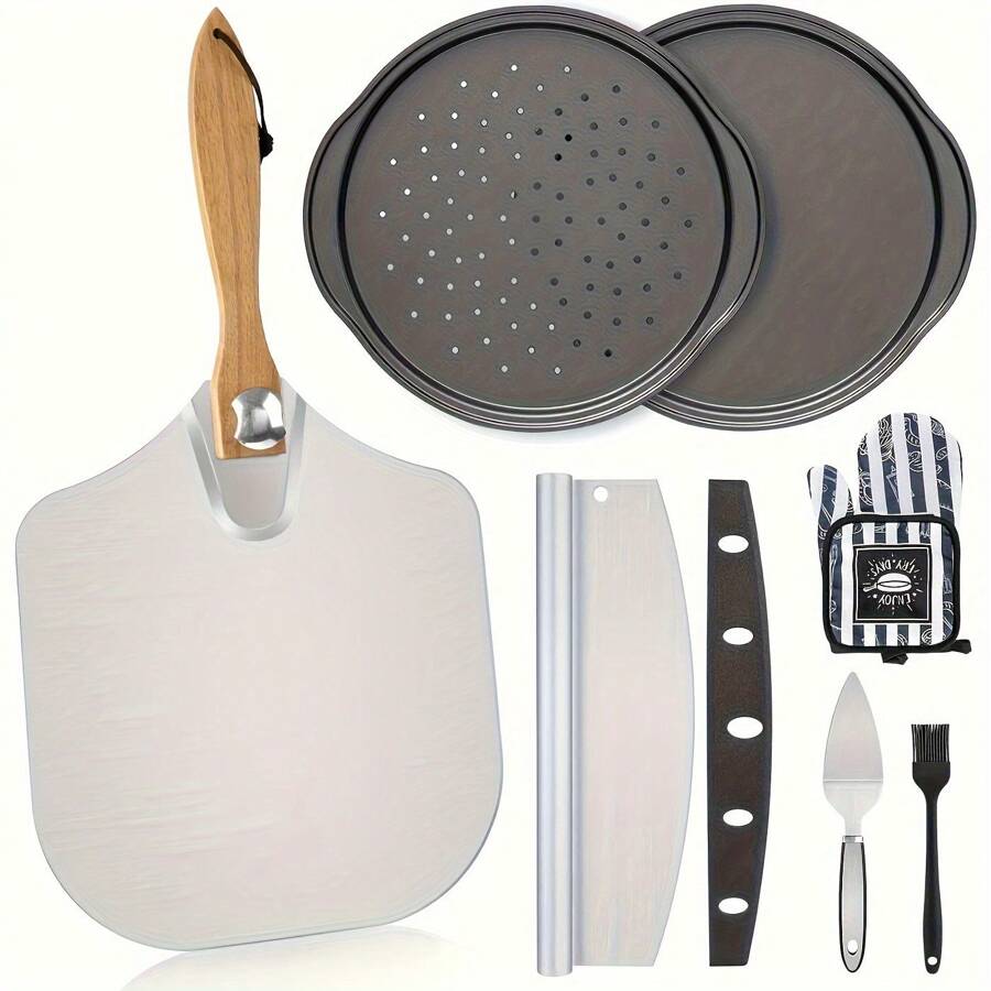 Pizza Stones Set - Large Pizza Stone For Oven And Grill, Safe Baking ...