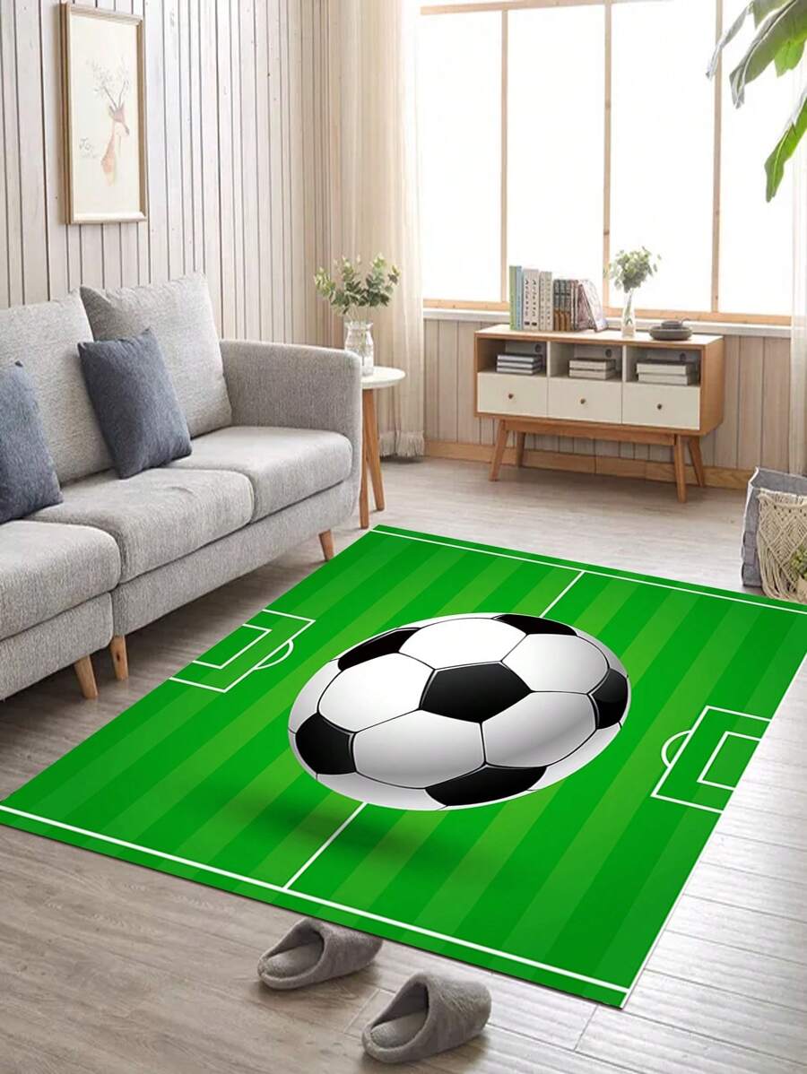 1pc Football Sports Carpet, Funny Kids Activity Rug, Decorative Carpet ...