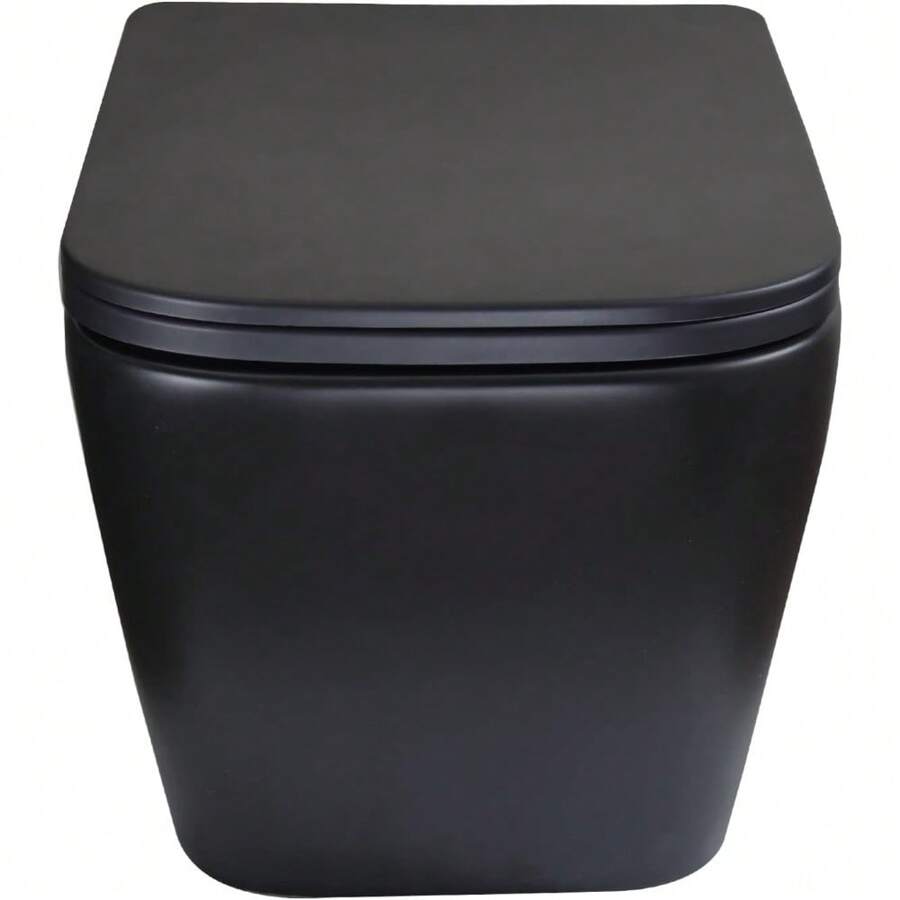 WinZo WZ5923B Rectangular Wall Hung Toilet Bowl Wall Mounted Bowl With ...