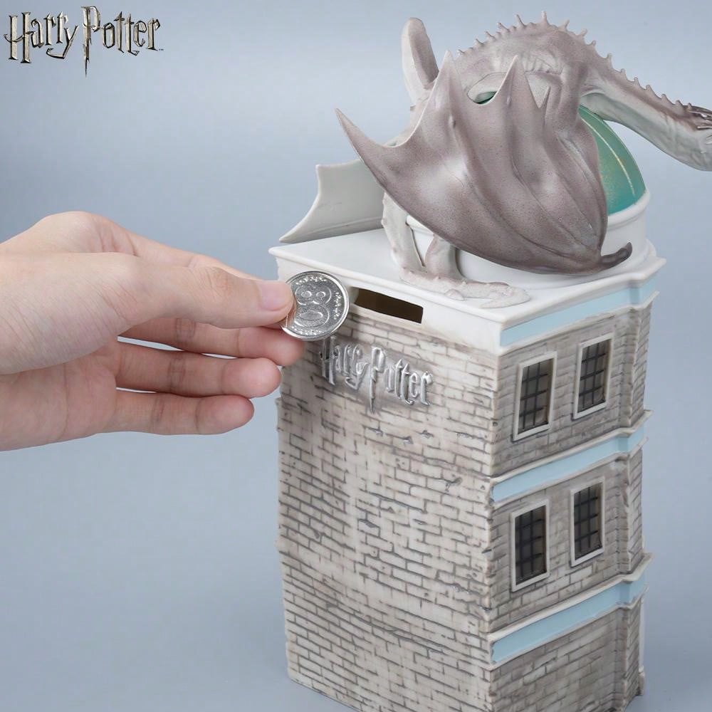 WB Harry Potter Couples Gifts Gringotts Scenes Statue Coin Bank 1PC PVC ...