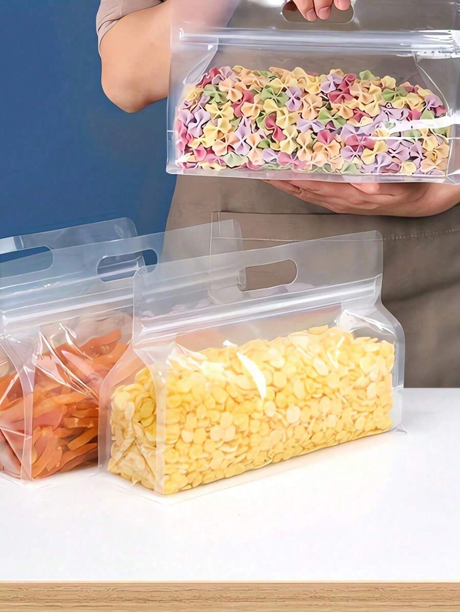 10pcs Reusable Silicone Food Storage Bags - Perfect For Nuts, Cereals ...