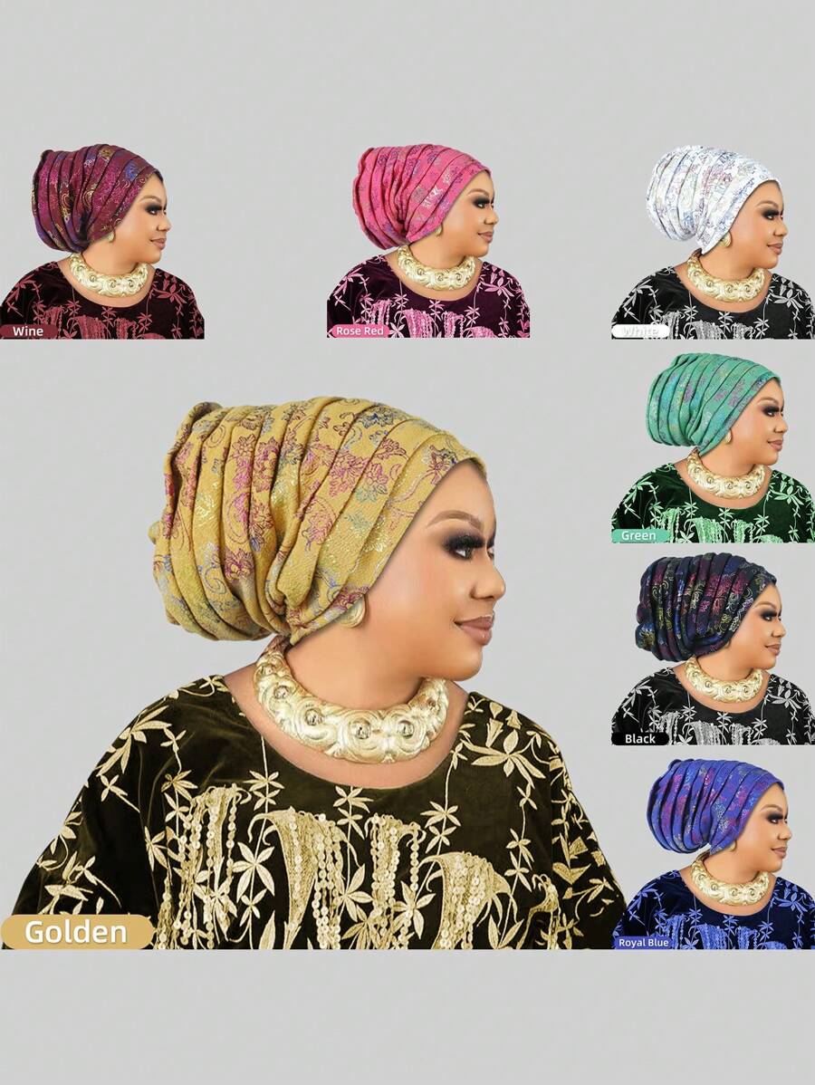 Women's Fashion Simple Shiny Plain Tube Headscarf/Headwrap | SHEIN USA