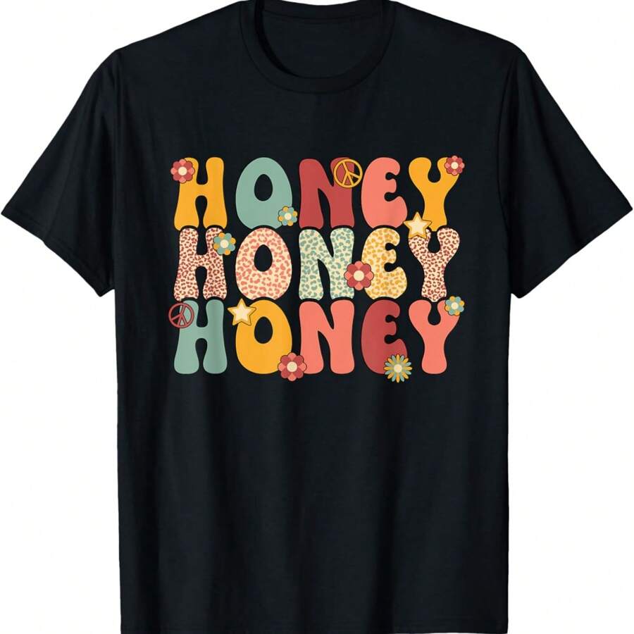 Honey Grandma Groovy Honey Grandmother T-Shirt | SHEIN UK