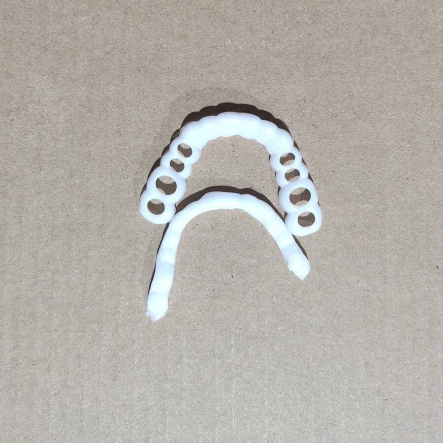 2pcs/Set New Upgrade Nonporous Upper And Lower Teeth Braces, Simulated ...