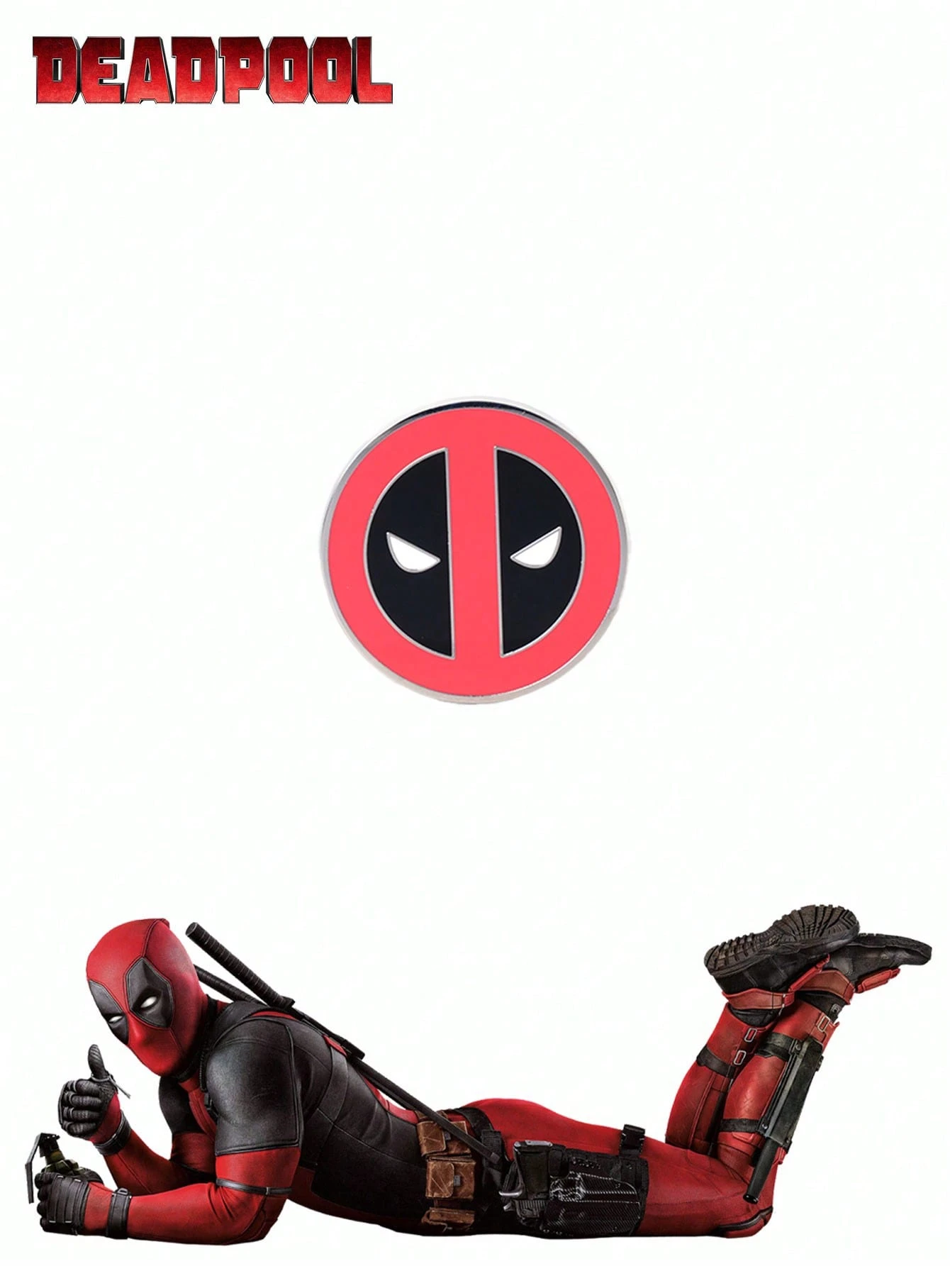 Marvel 1 pièce Broche métallique officielle Marvel Deadpool ...