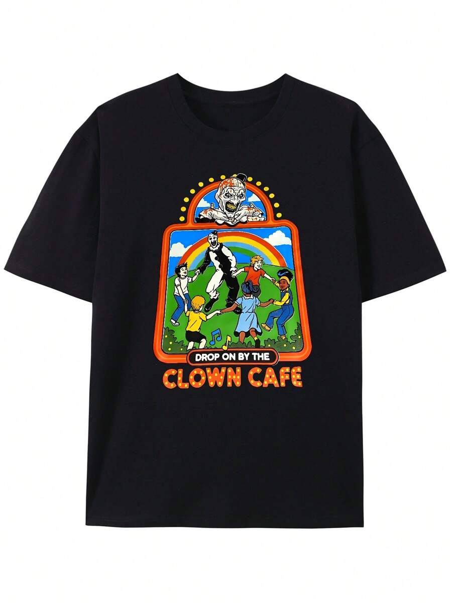 Terrifier Art The Clown T Shirt Black Clown Cafe Shein Nederland