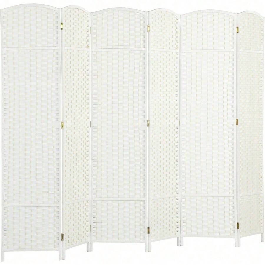 Room Divider, 6 Panel Folding Privacy Screen, 5.6' Tall Freestanding ...