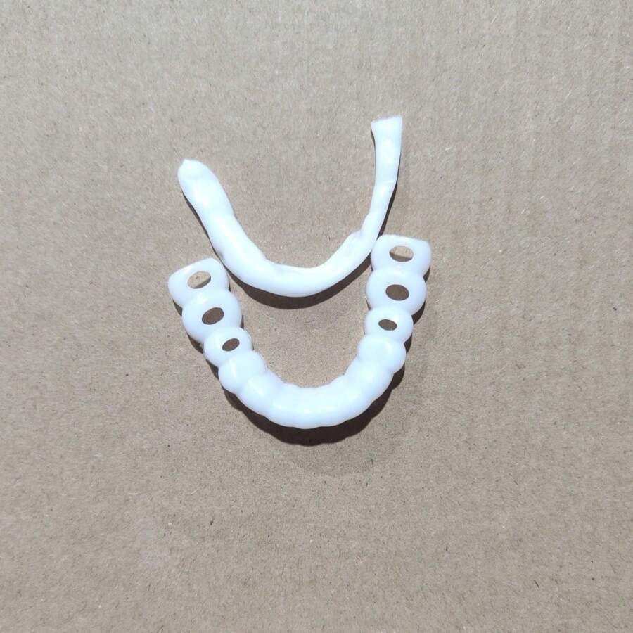 2pcs/Set New Upgrade Nonporous Upper And Lower Teeth Braces, Simulated ...