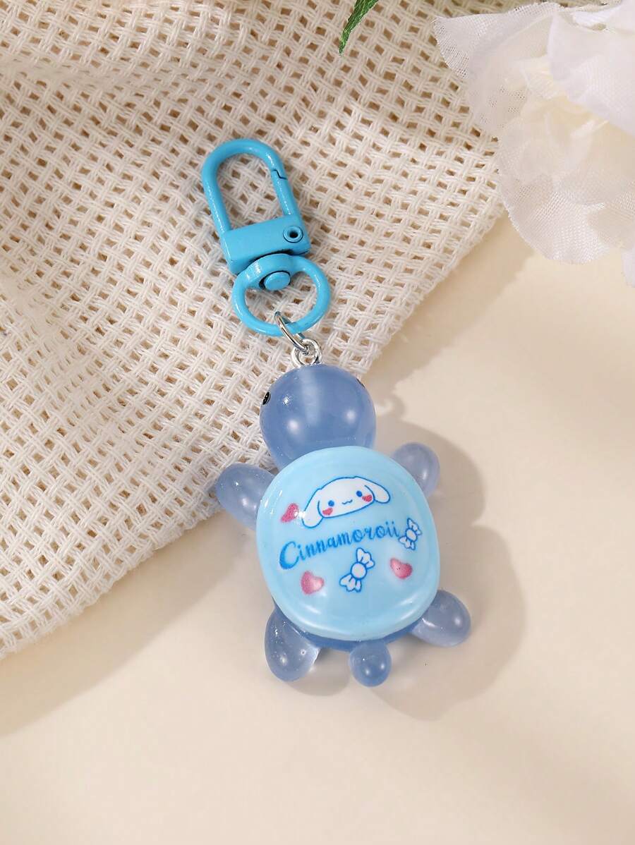 Sanrio 1pc Sanrio Luminous 3D Turtle Cartoon Keychain, Creative Charm ...