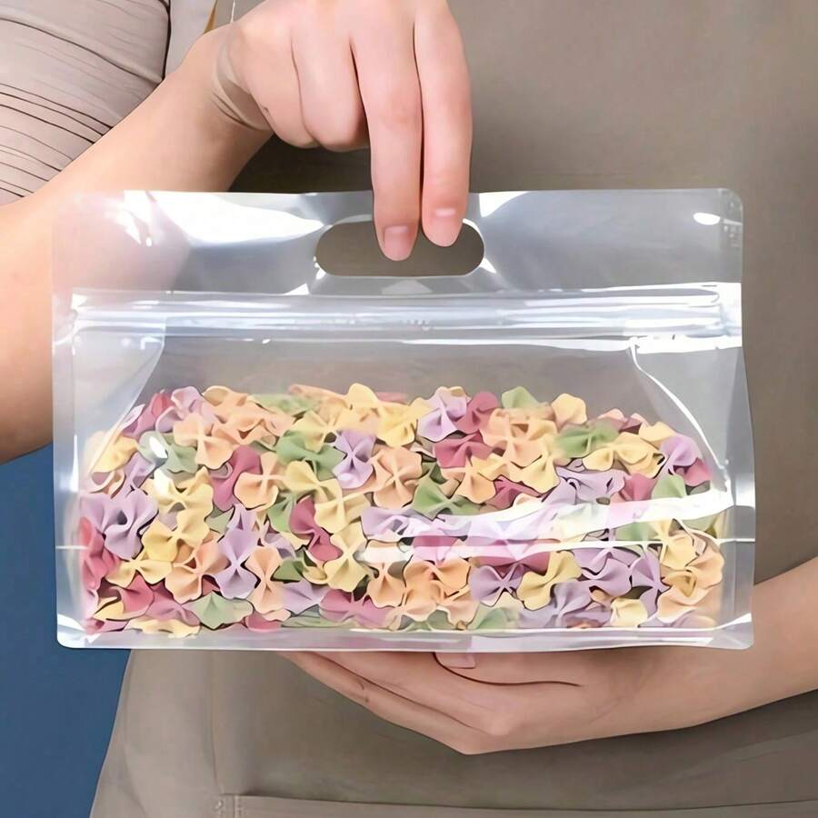 10pcs Reusable Silicone Food Storage Bags - Perfect For Nuts, Cereals ...