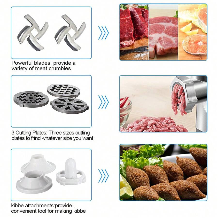 SONIFER Powerful Meat Grinder 1500W Max Electric Heavy Duty Meat Mincer ...