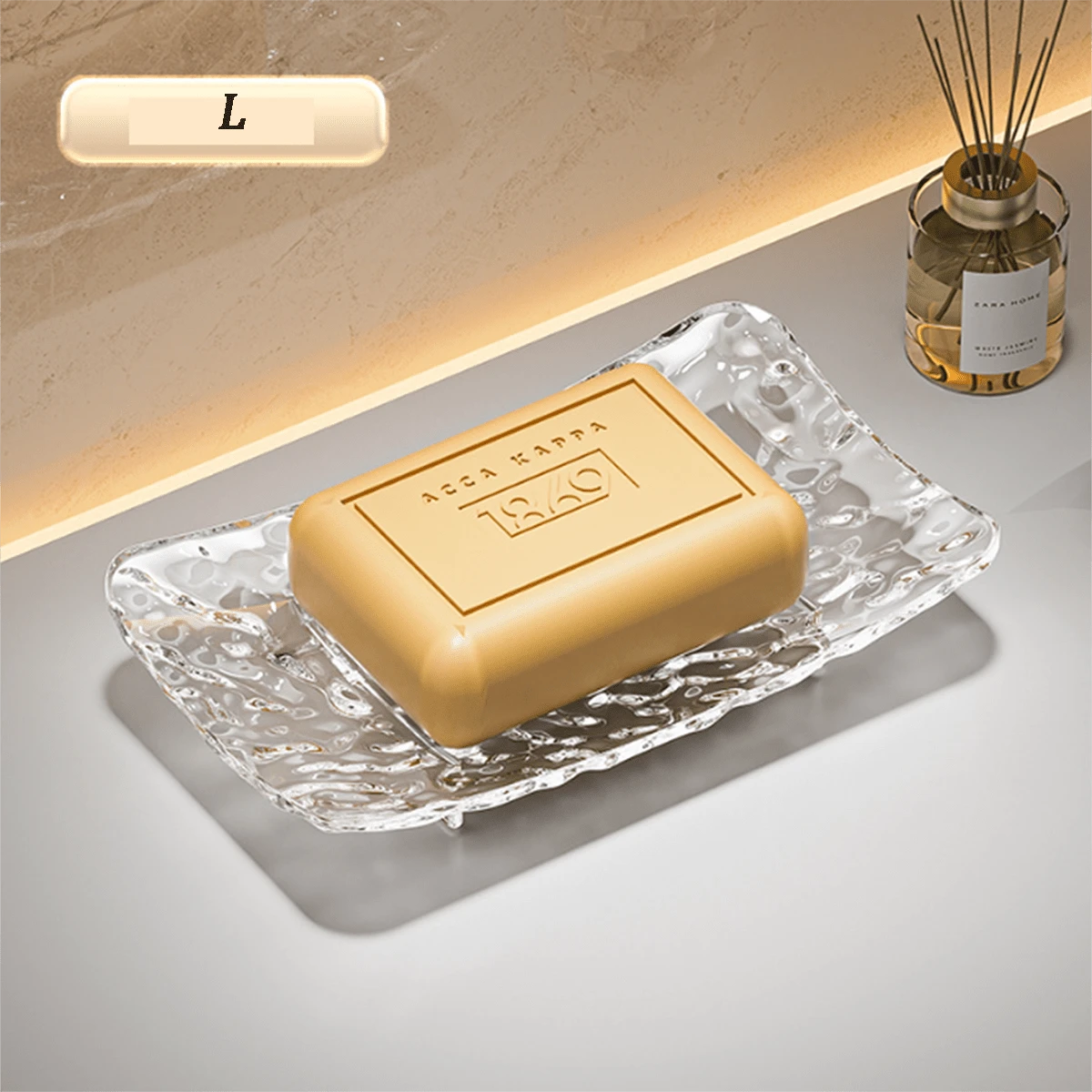 1pc Glacier Simple Soap Dish - Self-Draining Soap Holder Without ...